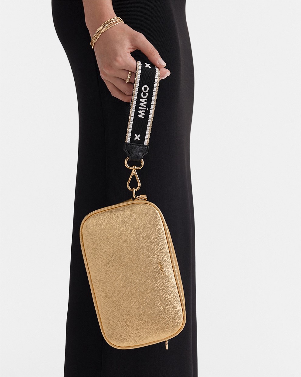 Light Gold Classico Pouch - Pouches | Mimco