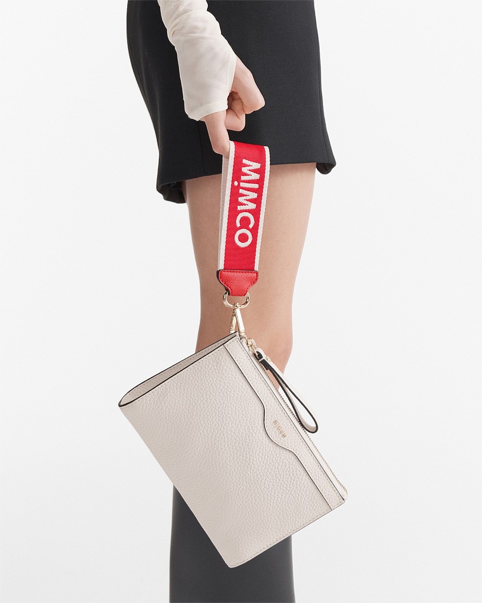 Racer Red Stripe Webbing Wrist Strap - Wristlet Straps | Mimco