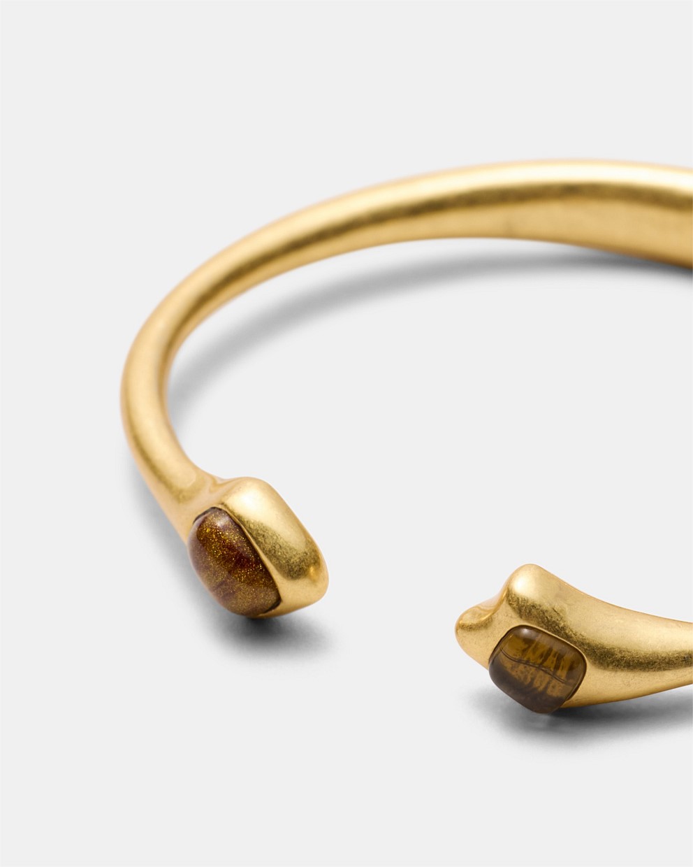 Caramel Pebble Open Cuff Bracelet - Bracelets & Bangles | Mimco