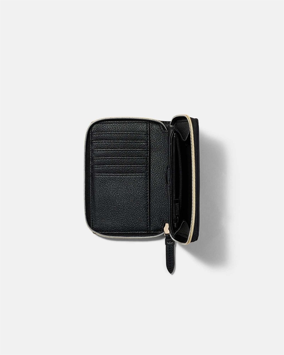Black Light Gold Brunswick Medium Wallet - Wallets & Pouches | Mimco