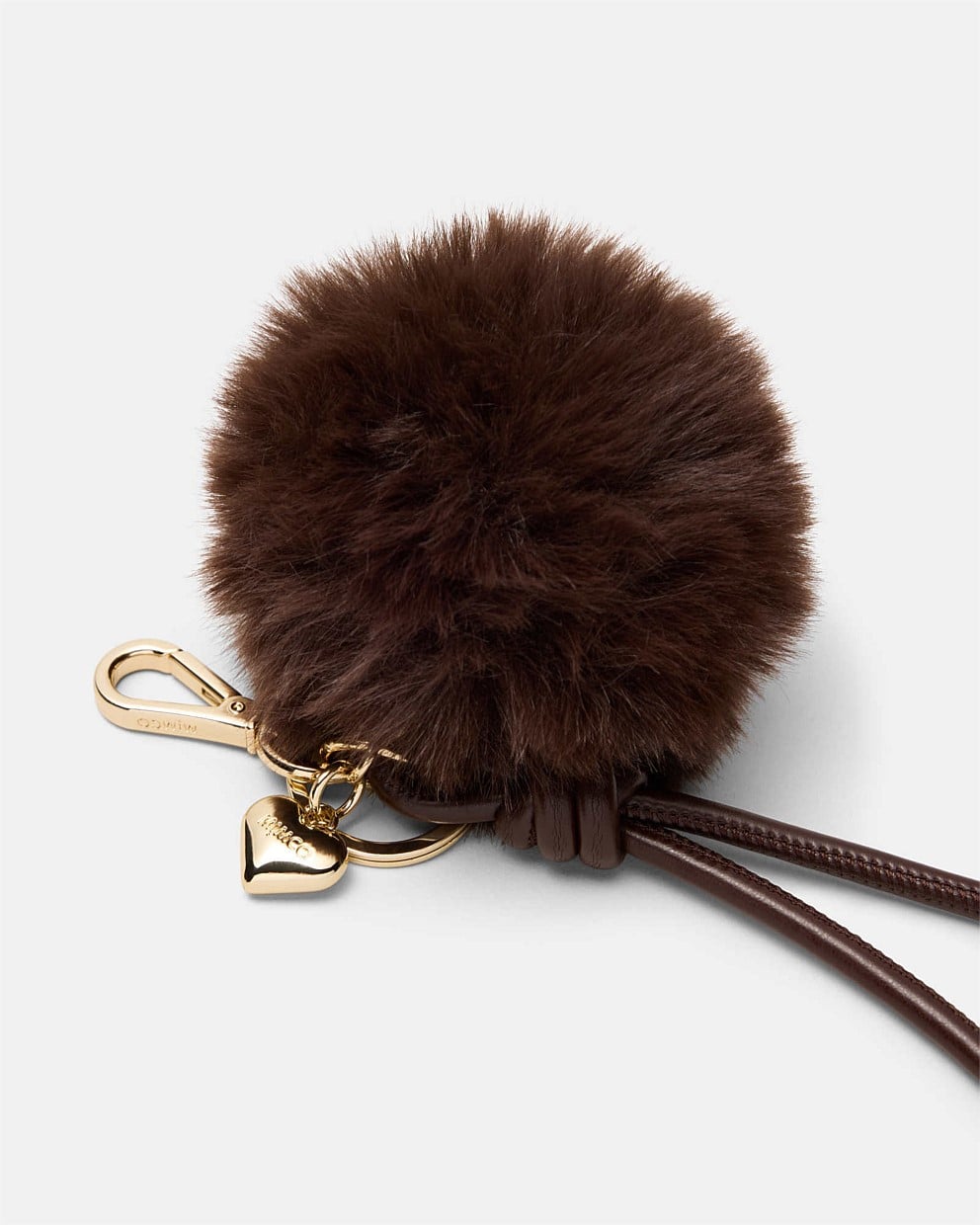 Chocolate Fluffy Knot Bag Charm - Bags | Mimco