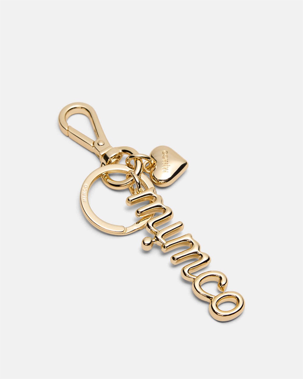 Light Gold Bubble Logo Keyring - Bag Charms | Mimco